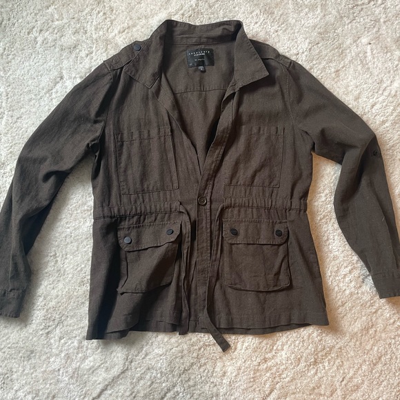 Sanctuary | Jackets & Coats | Sanctuary Clothing Olive Green Linen ...